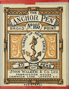 John Walker & Co, Anchor Pen | Kallipos Calligraphy Shop